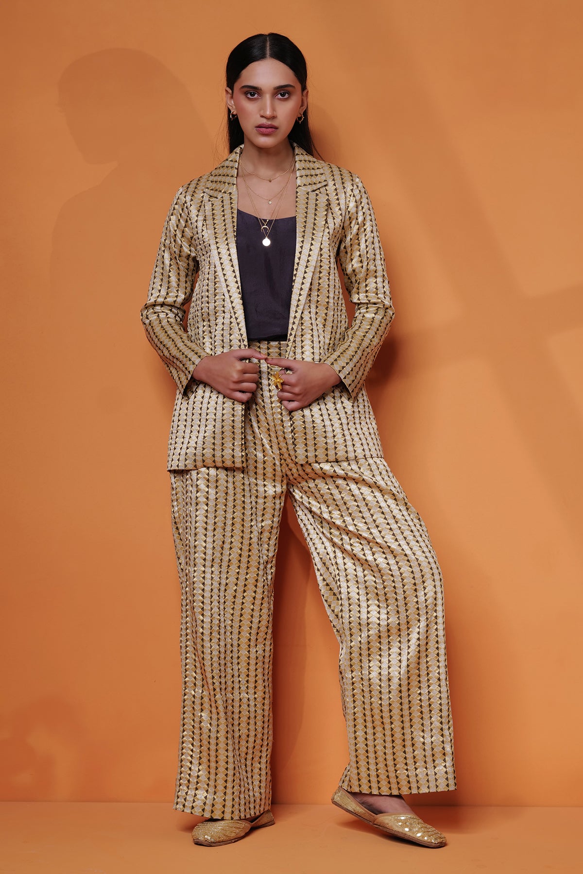 Zareen : Gold - Pant